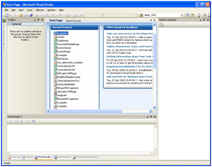 ApiDocs.co · Navisworks · Adding the Controls into the Visual Studio Toolbox